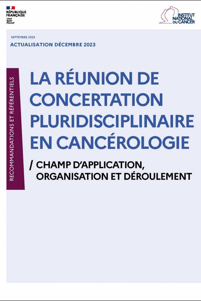 La réunion de concertation pluridisciplinaire en cancérologie