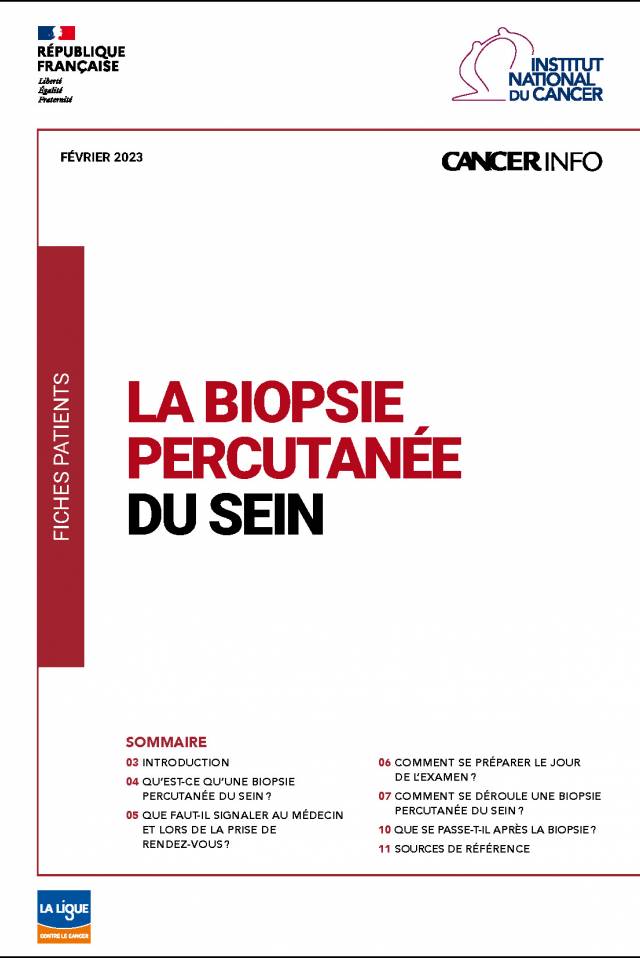 La biopsie percutanée du sein