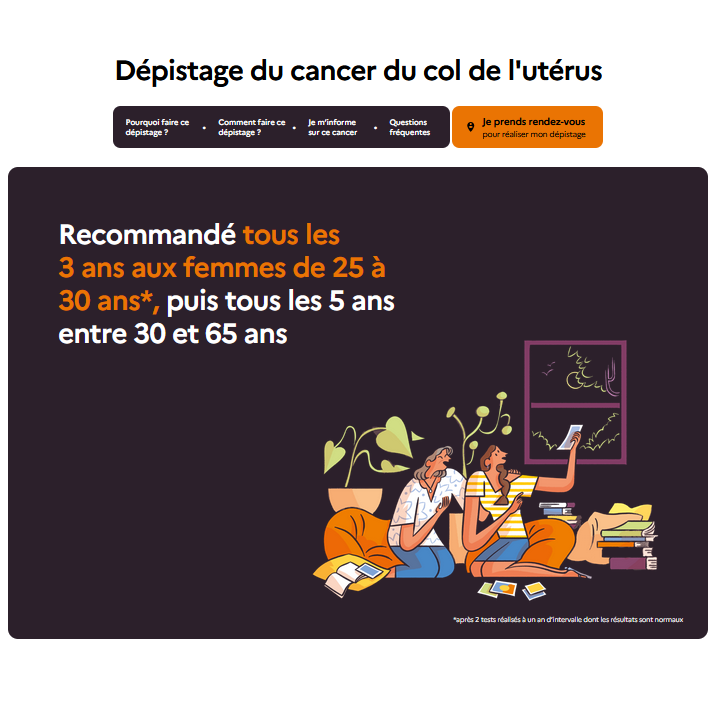 Dépistage du cancer du col de l'utérus : 40% des femmes concernées n'en ...