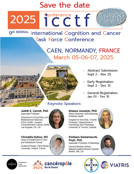 International Cancer and cognition Task Force Conférence (ICCTF) 2025